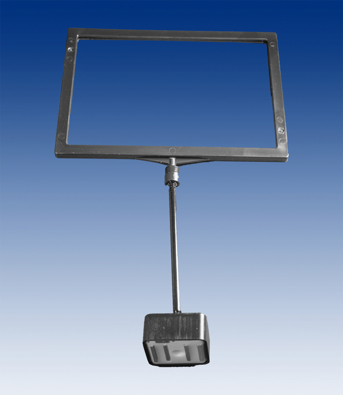 A6 frame with 200mm rod and large magnet Black - Avant Display AB